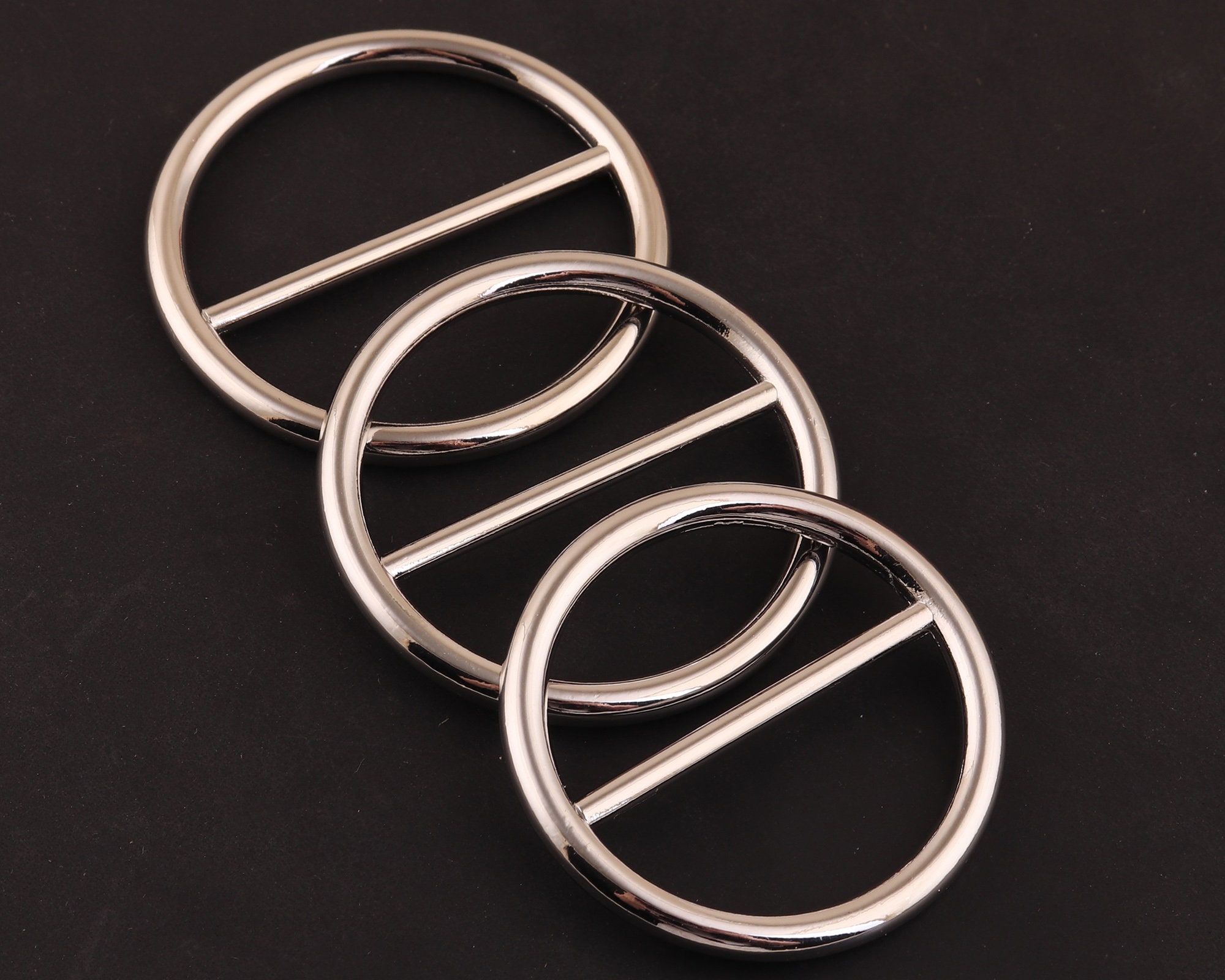 Silver Metal Round Buckle Wedding Button Circle Buckle Strap - Etsy