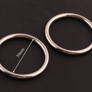 10pcs 30mm Metal O Ring Purse O Ring Bag Handles O Ring Buckle Metal ...