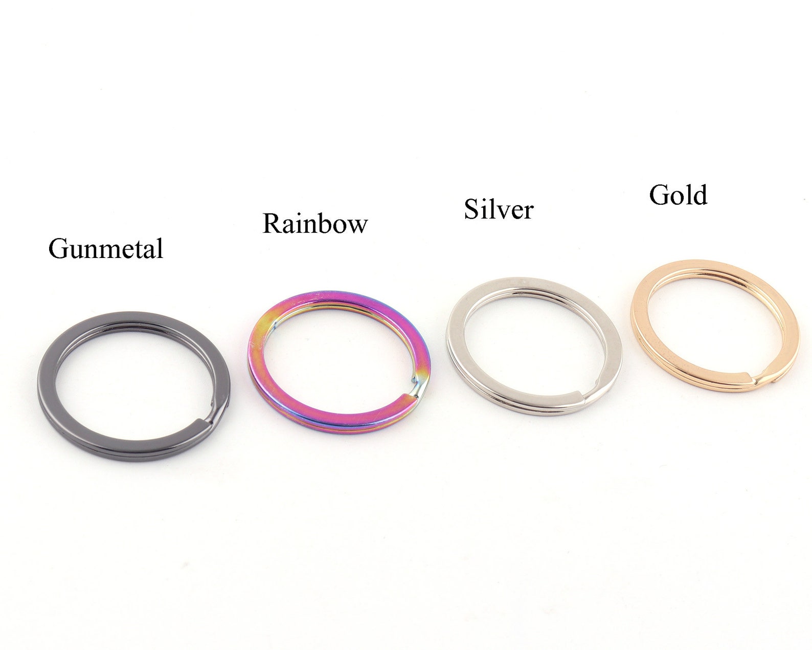 125 Mmround Flat Split Rings Key Rings - Etsy