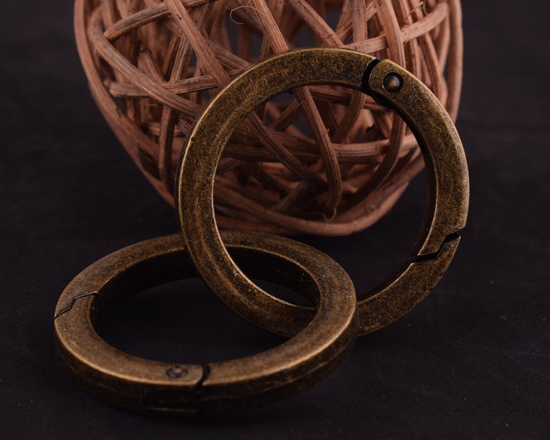 1 Inch25mm Spring Gate Ring Bronze Metal O Rings Spring Ring - Etsy