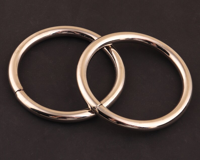 Silver O Ring 2inch 51mm Non Welded Metal O Buckle Open O - Etsy