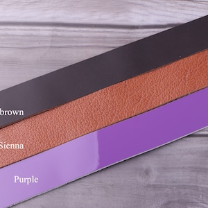 1 Inch Wide Natural Leather Blank Strip Strap-flat Leather Straps for ...