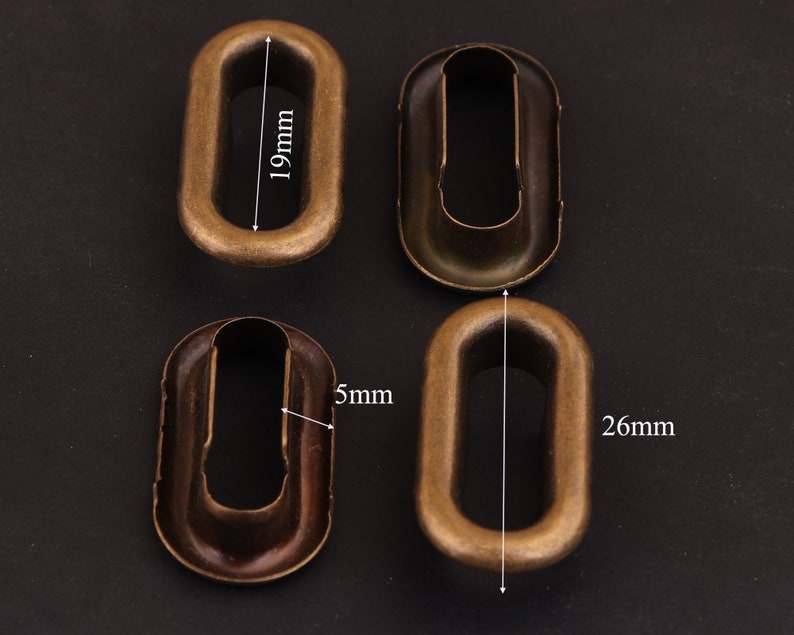 50set 19mm Oval Ring Eyelet Grommet-bronze Grommet Eyelets for | Etsy