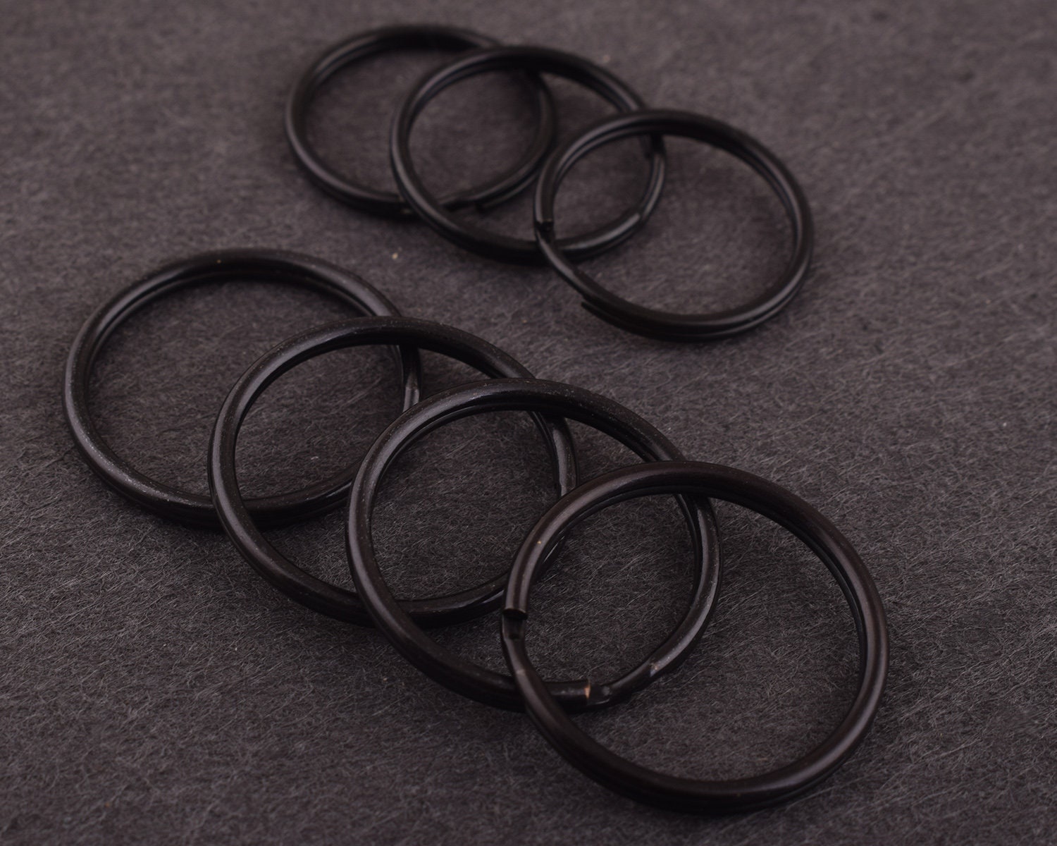 50pcs black split Rings 1 inch25mmand 22mm O Ring Large Key | Etsy