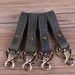 Green Leather Key Chain,men's Leather Key Fob/leather Key Holder ...