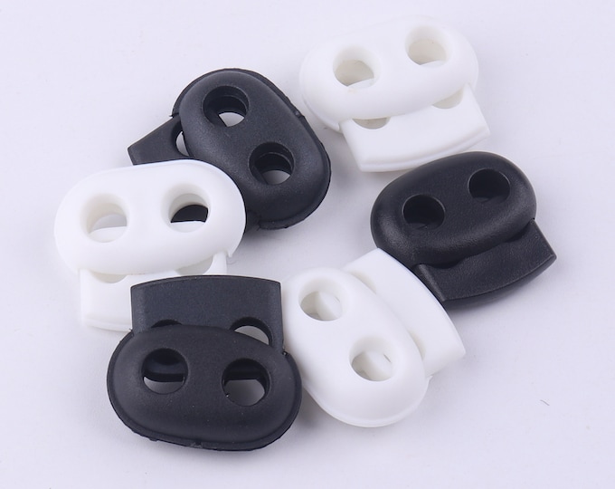 10pcs ,50pcs, 100pcs Single Hole Round Ball Cordlock Cord Lock Toggles ...