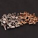50sets 6*10mm Silver and Gold Long Post Double Cap Rivets Iron Rivets ...