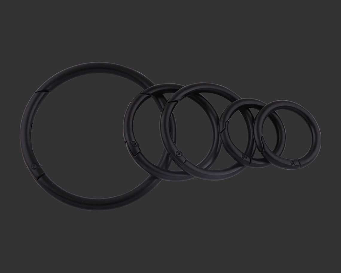 Black Metal Spring Round O Ring Gate Spring O Ring push key | Etsy