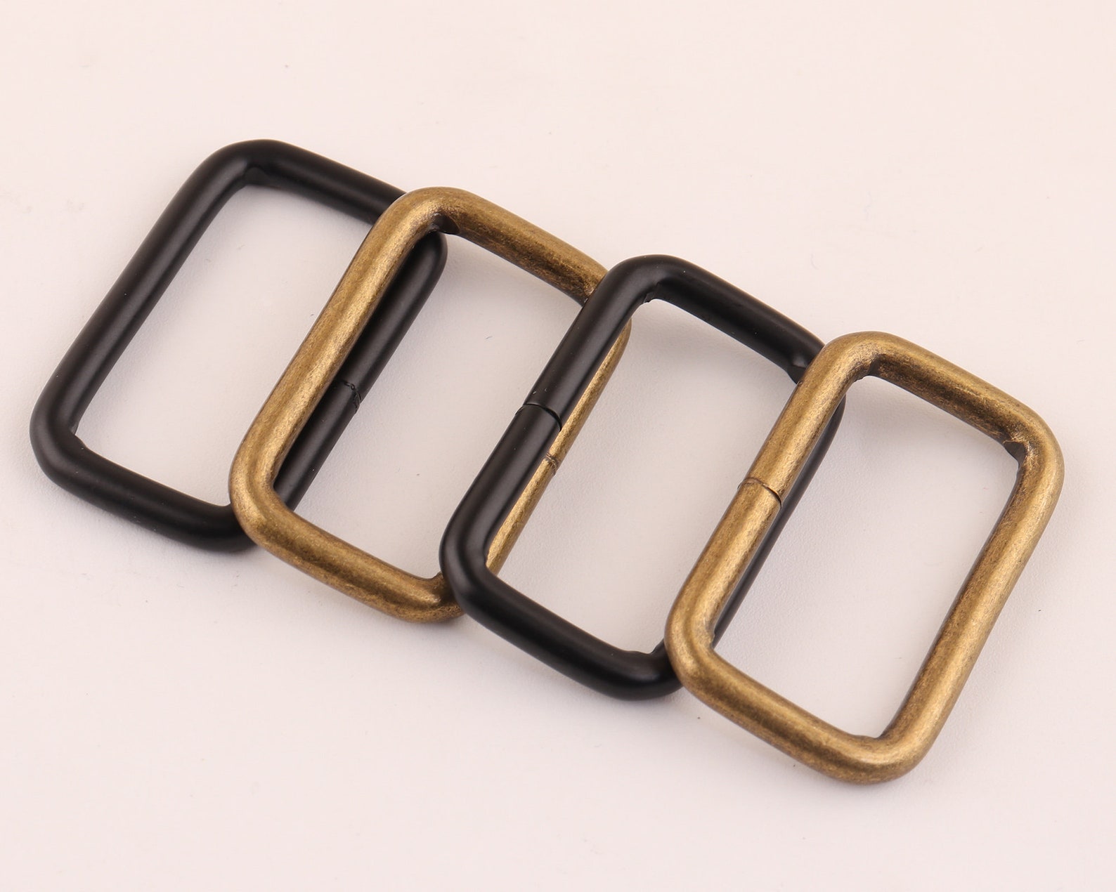 1 1/4 Inch 33mmbronze and Black Rectangle Rings Metal - Etsy