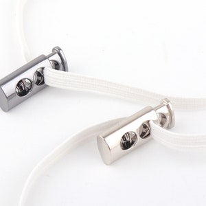 25*4 Mm Silver Cord Lock Adjuster Elastic Adjuster Cord Stop Toggles ...