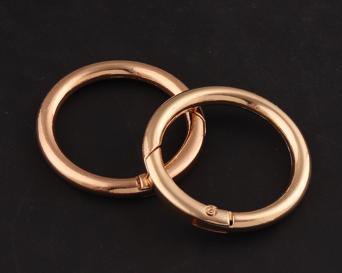Gold O-rings Metal O Rings Spring Ring Clasp Push Gate O Ring - Etsy