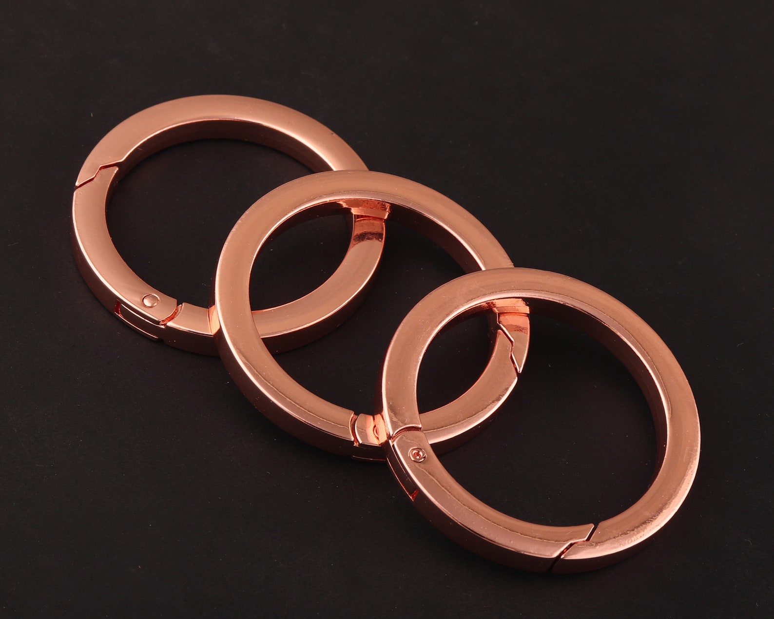 1 Inch25mmand 33mm Spring Ringspurses Snap Hooksrose Gold - Etsy