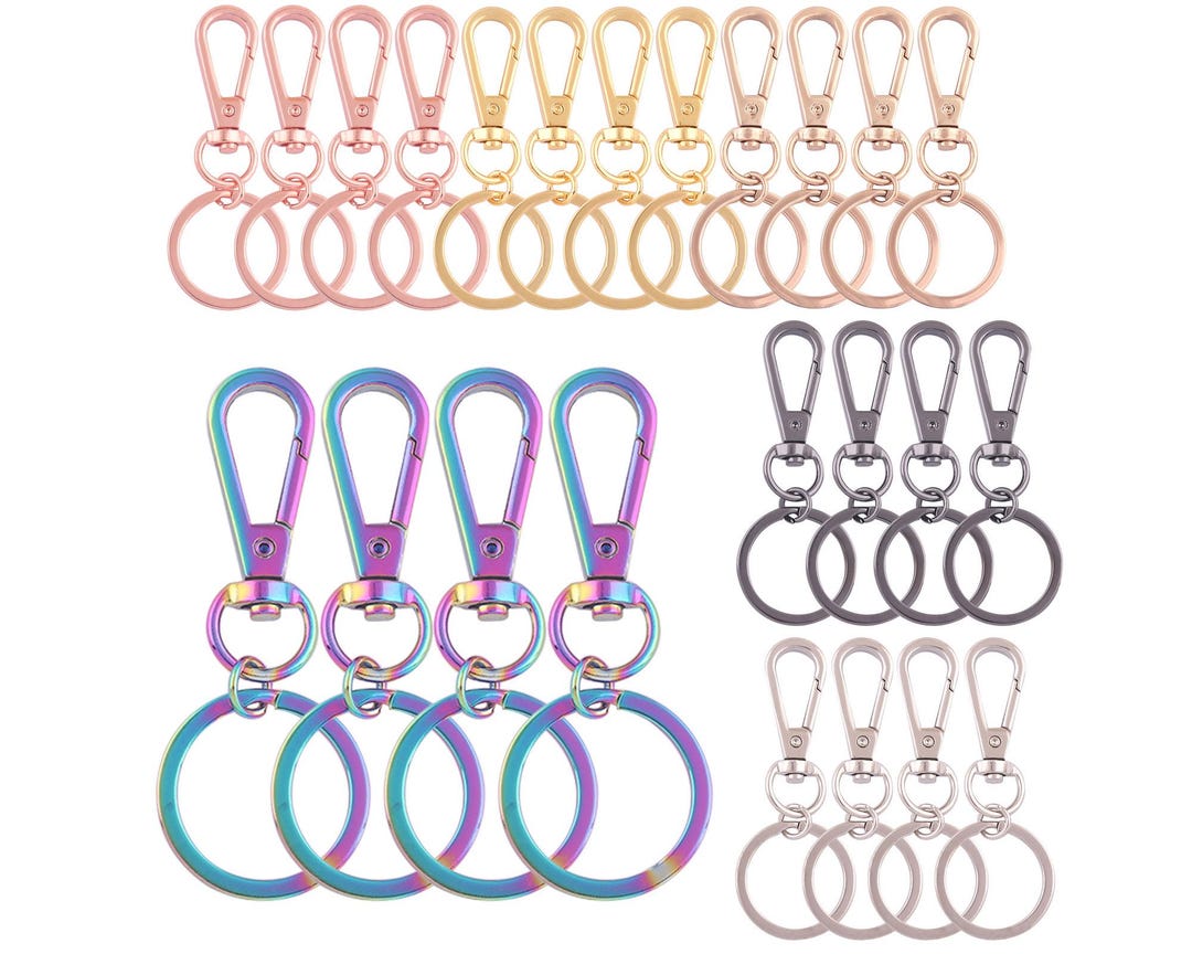 Rainbow Swivel Lobster Clasp Key Ring Swivel Snap Hook With Key Chain ...