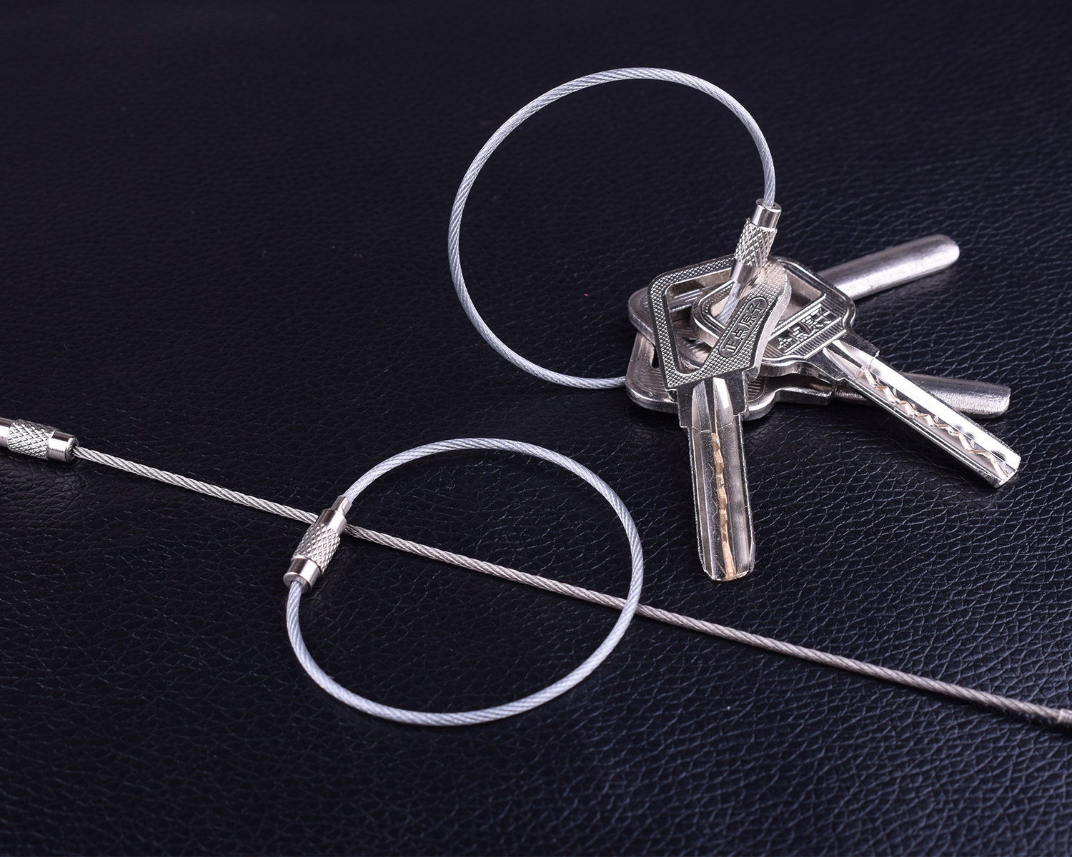 10pcs Stainless Steel Wire Key Ring With Screw Claspsilver - Etsy Singapore
