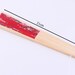 Red Flower Hand Fans,fans Silk Fans Folding Fans,handheld Folding ...