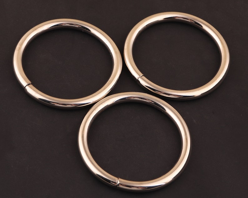 Silver O Ring 2inch 51mm Non Welded Metal O Buckle Open O - Etsy