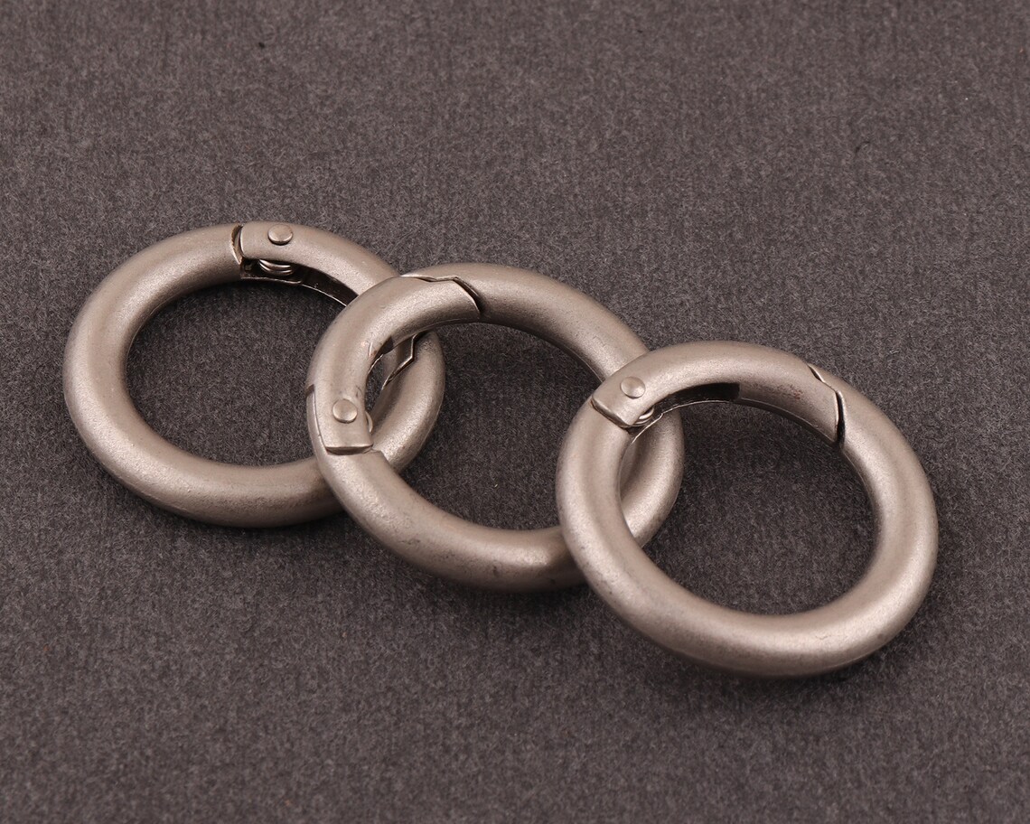 21mm Spring Gate Ring Matte Silver O-rings Metal O Rings | Etsy