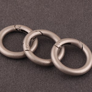 21mm Spring Gate Ring Matte Silver O-rings Metal O Rings Spring Ring ...