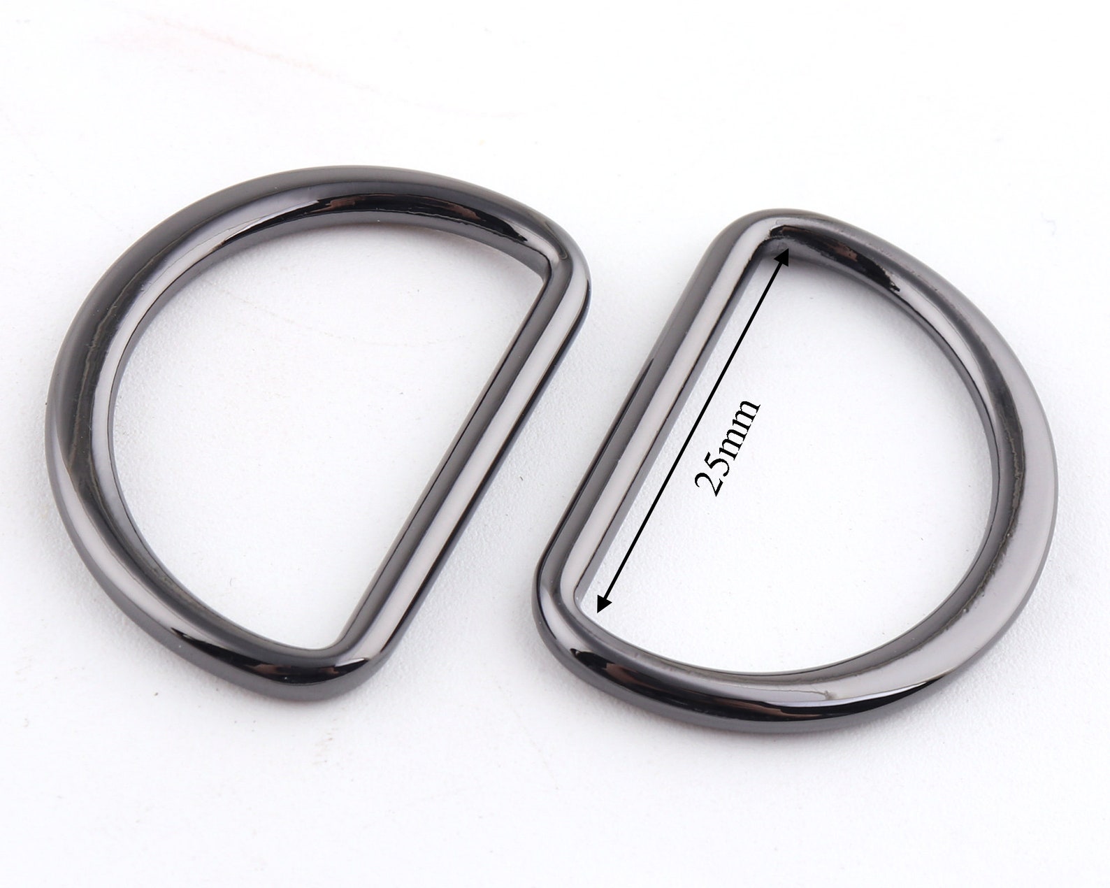 Gunmetal d ring-metal d rings purse ring-D-rings bag | Etsy