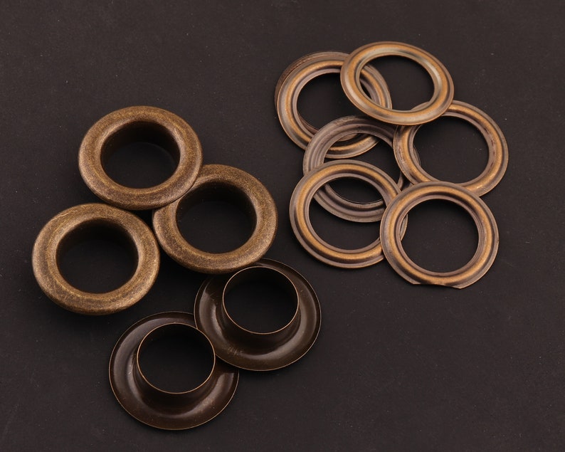 30sets Large Round Eyelets With Washer 12 Mm Bronze and - Etsy