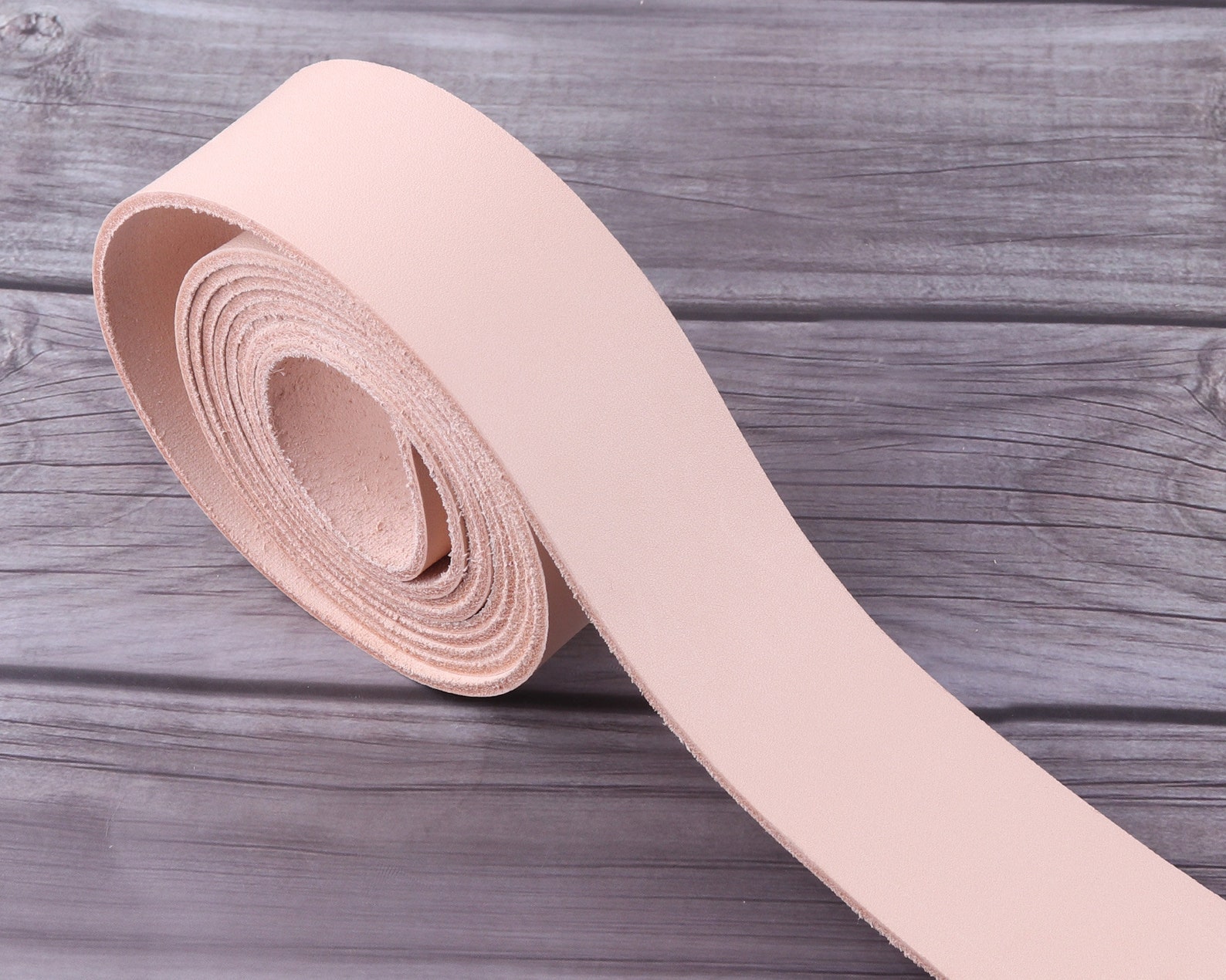 Full Grain Leather Strip-natural Leather Strapcreamy White | Etsy