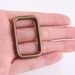 32 Mm Rectangular Wire Loops / Rings-bronze Rectangle Ring,purse ...