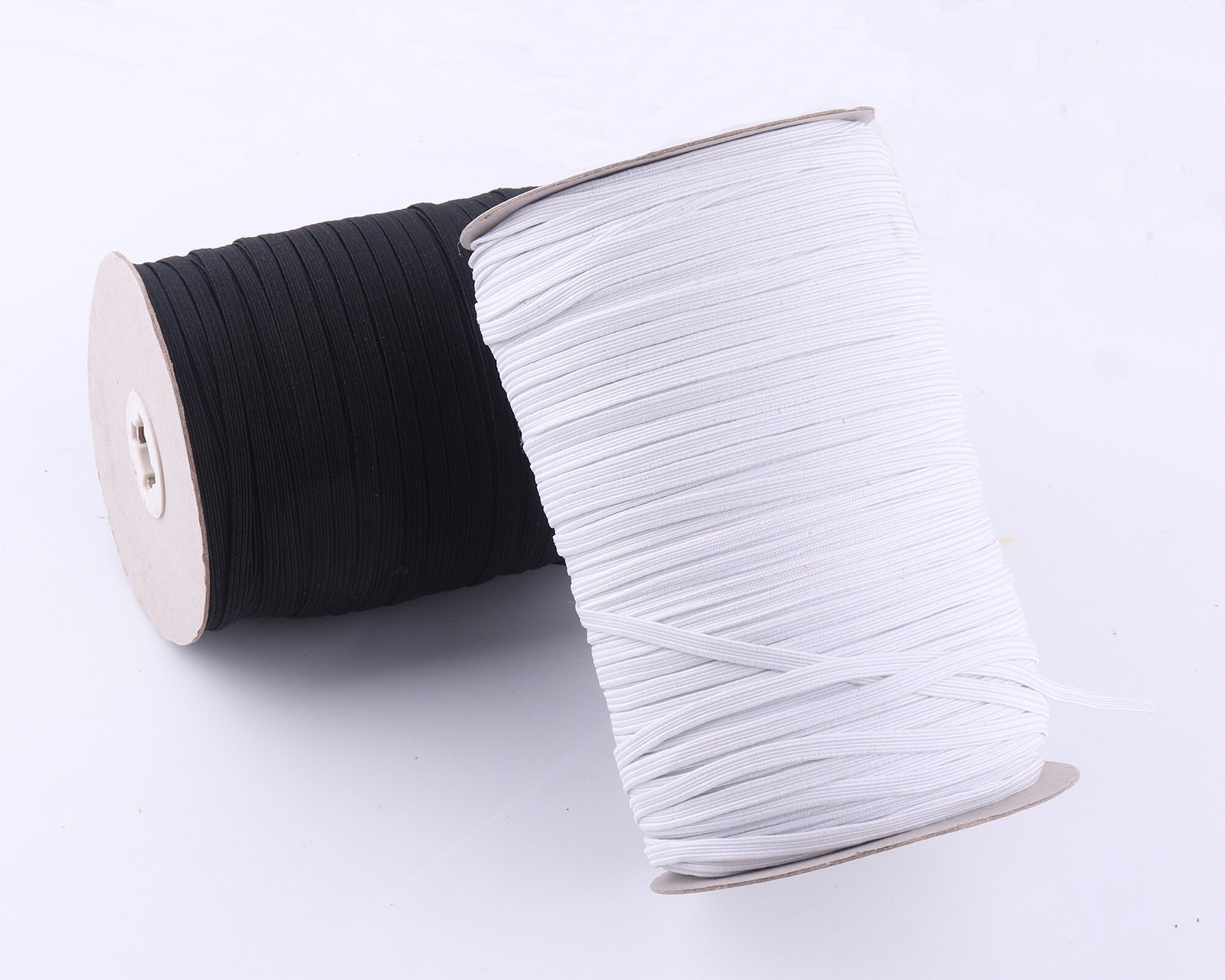 8mm White Flat Elastic Cord for Face Mask Stretch Cord Elastic - Etsy