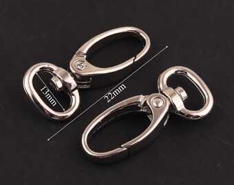 126mm Silver Swivel Clasps Push Gate Swivel Hook Trigger Snap Hook ...