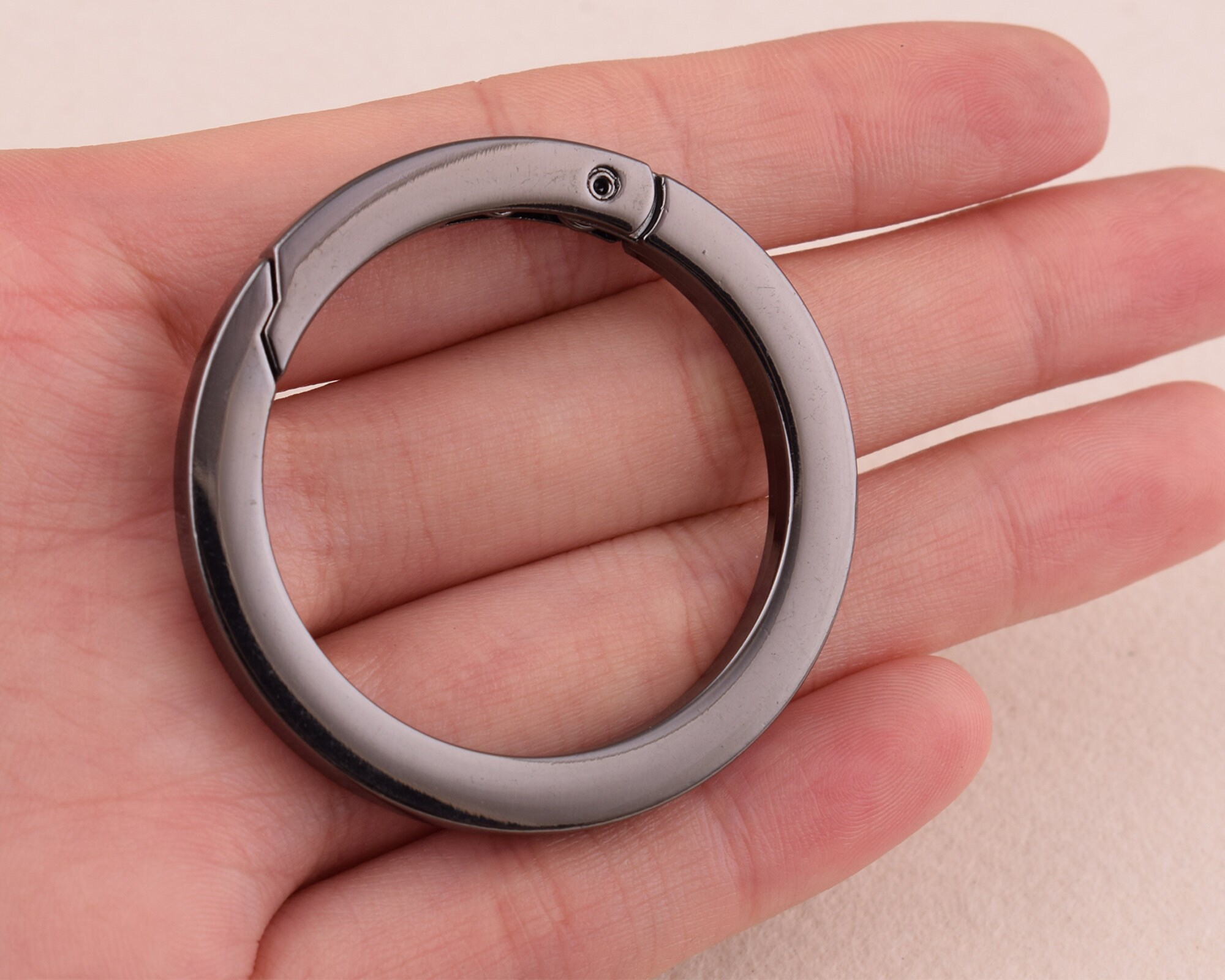 33mm Silver/bronze/gunmetal Spring Gate Ring Metal O Ring - Etsy