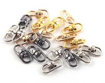 50 Pcs White K Color Swivel Key Ring Connectors Double Loops,key Rings ...