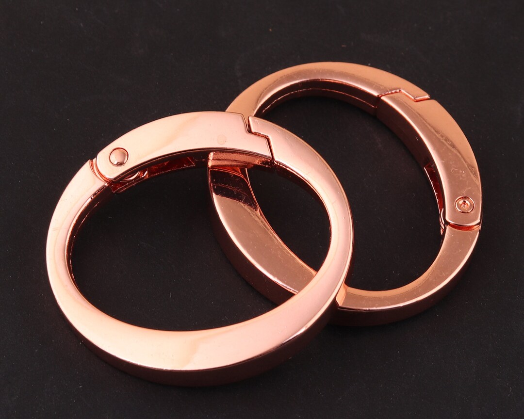 30mm Round Ring Rose Gold Spring Gate Ring O-rings Spring Ring Clasp ...