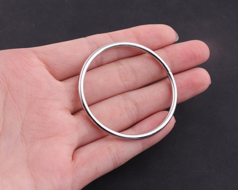 40mm Silver Metal O-ring Belt Bucklemetal Loopdiy Bag - Etsy