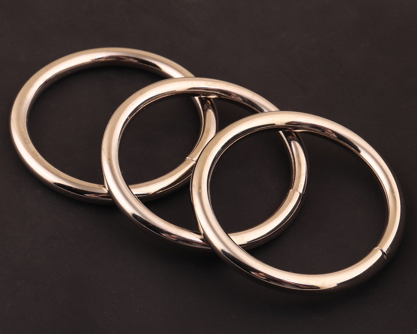 Silver O Ring 2inch 51mm Non Welded Metal O Buckle Open O - Etsy