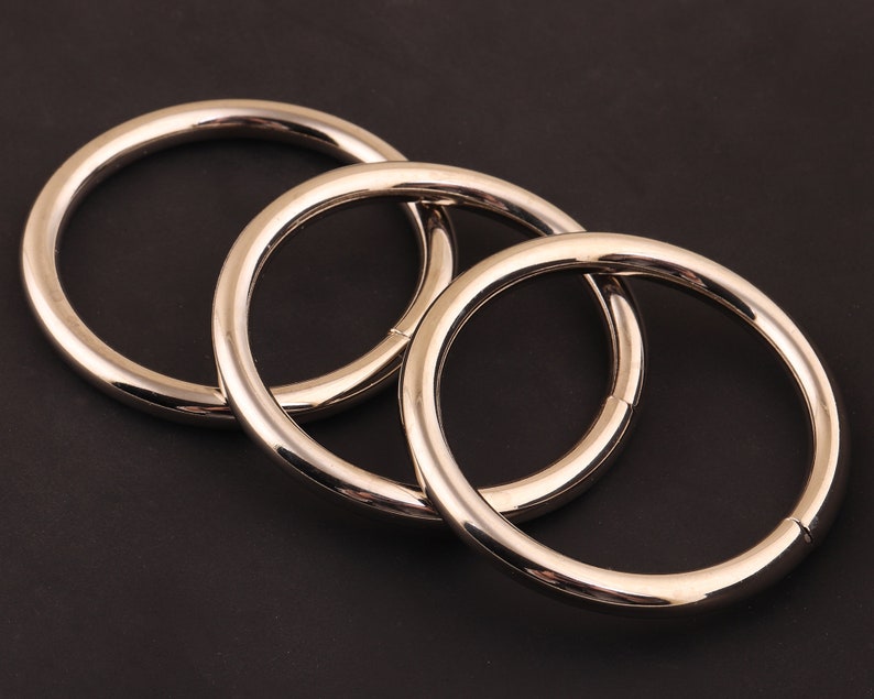 Silver O Ring 2inch 51mm Non Welded Metal O Buckle Open O - Etsy