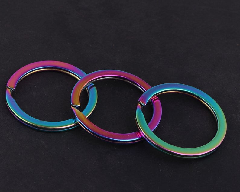 1 inch Wholesale Key Ring Keychain-Rainbow Split Key | Etsy