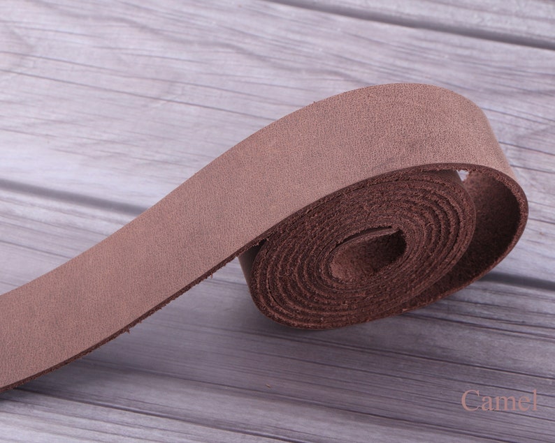 1 Inch Wide Natural Leather Straps-long Leather Strip,belt Diy,purse ...