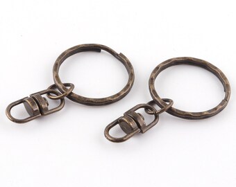 Silver Keychain Ring Clasps20pcs Wholesale Key Ring - Etsy
