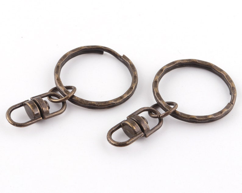 Key Chain Rings With Attached Chainsplit Key Chain - Etsy