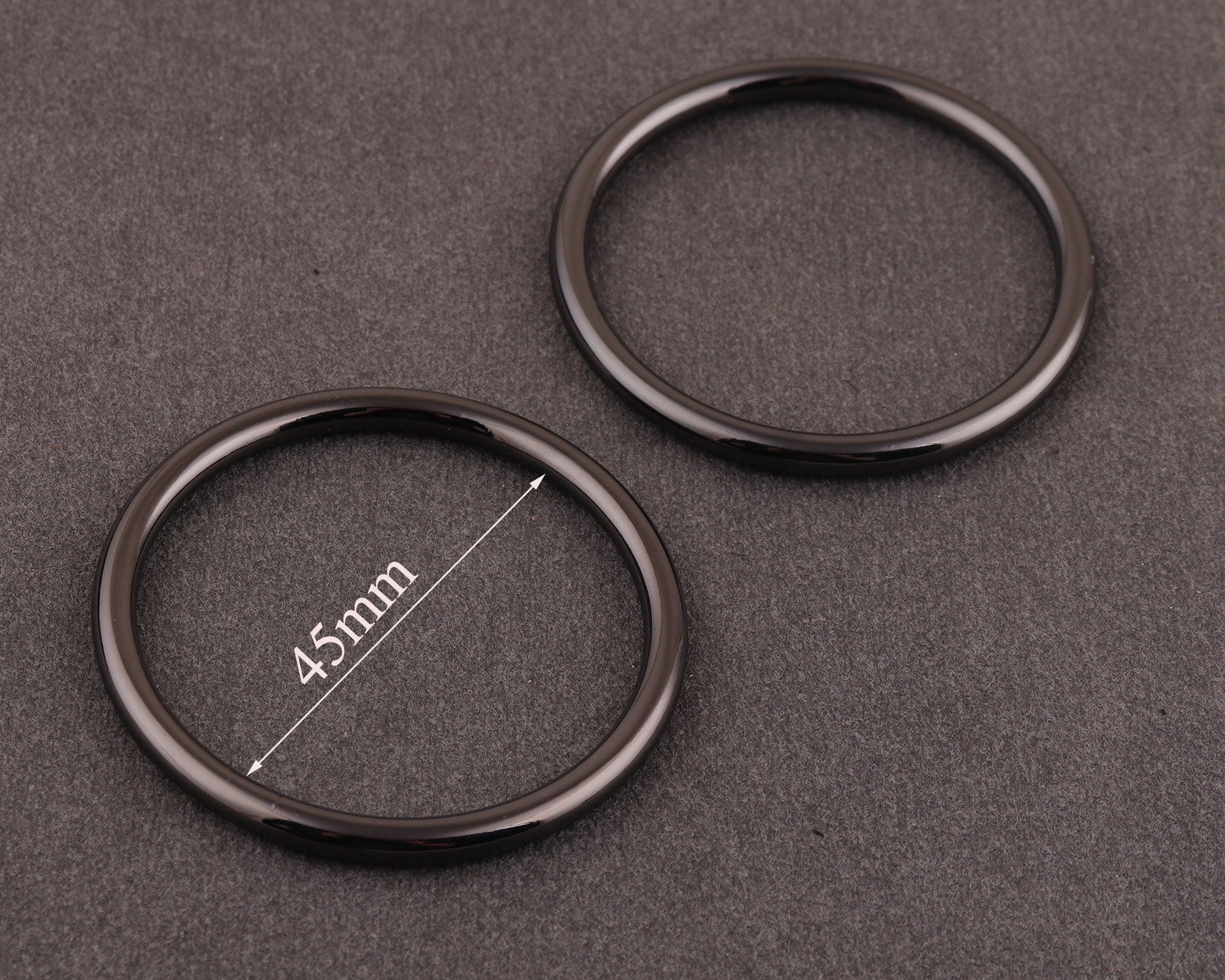 45 Mm Large Round Ring Closed Ring Metal Jumbo Gump O Ring O | Etsy