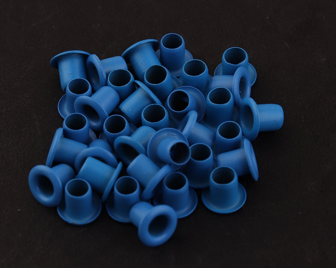 100 Pcs 2mm Red,blue and Purple Mini Eyelet Grommets Hole Round Eyelets ...