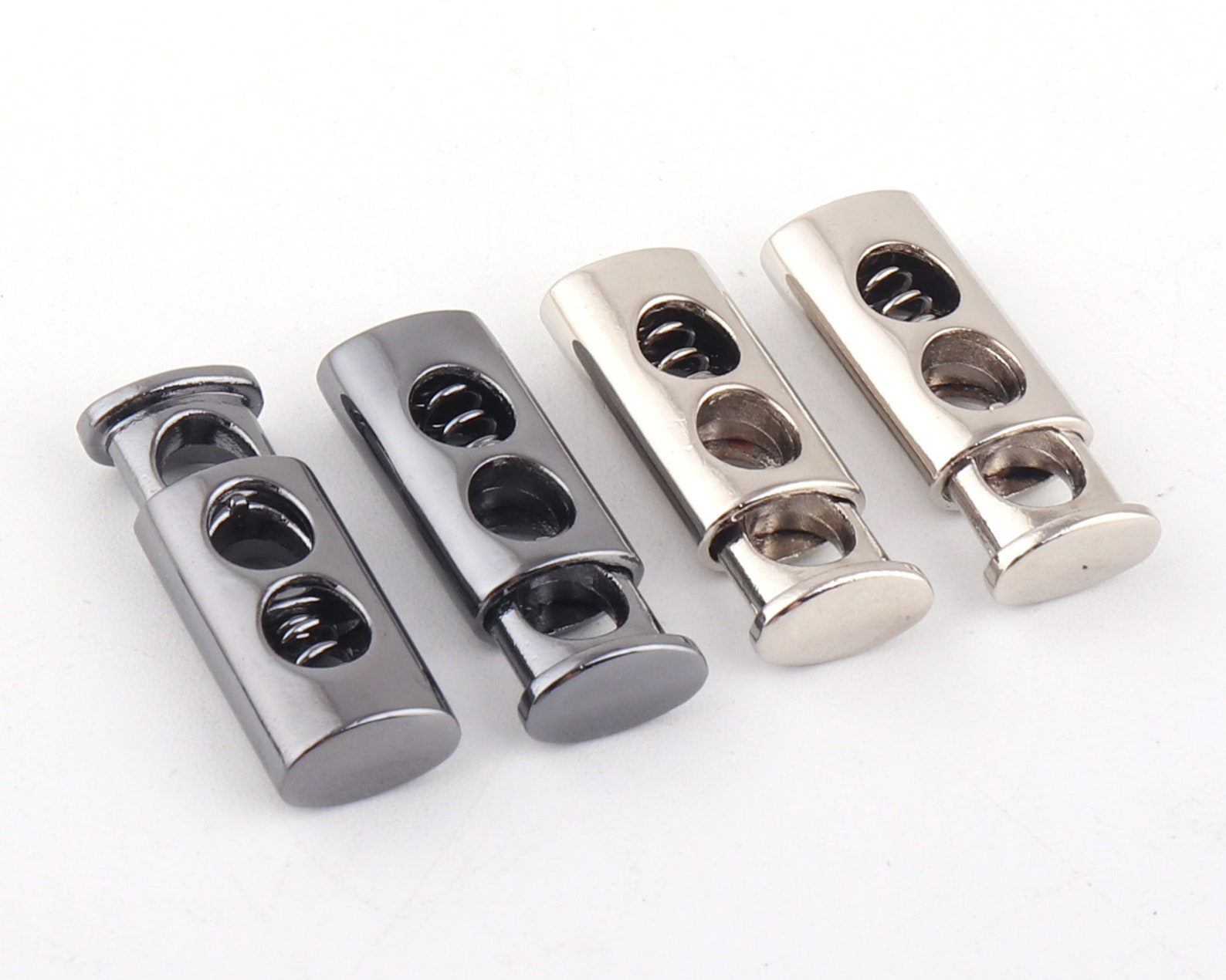 254 Mm Silver Cord Lock Adjuster Elastic Adjuster Cord Stop - Etsy