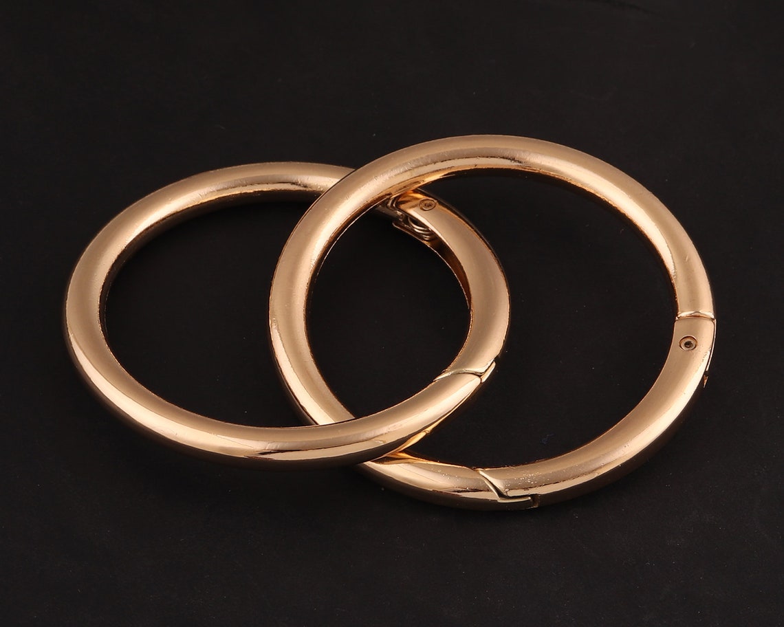 Gold O-rings Metal O Rings Spring Ring Clasp Push Gate O Ring - Etsy