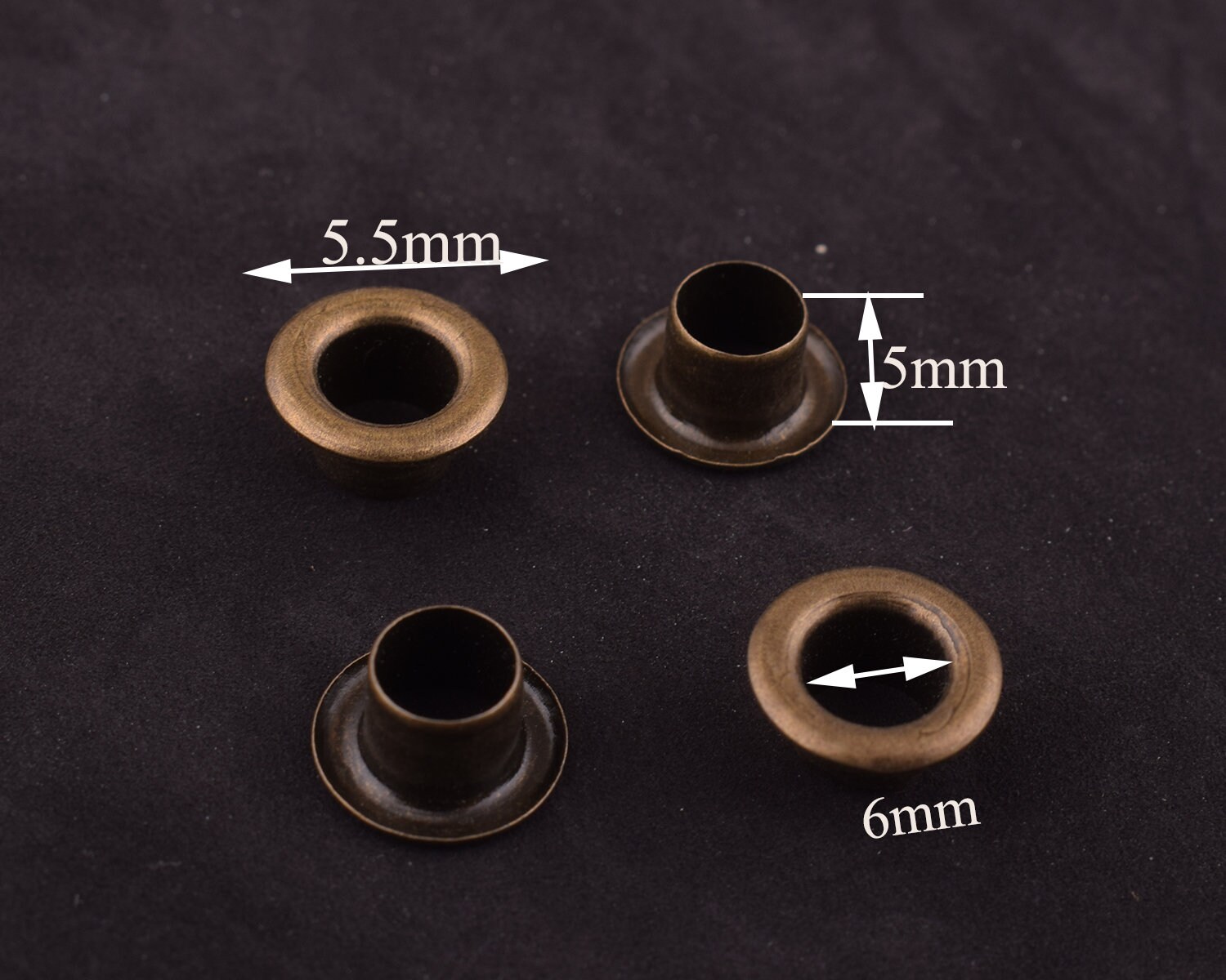 100pcs 6mm Sky Blue and Bronze Eyelet Grommets Hole Round - Etsy