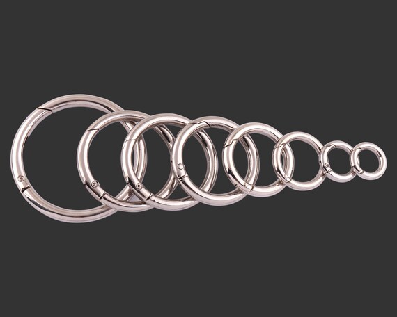 Silver Metal Spring Round O Ring Gate Spring Ring Swivel - Etsy
