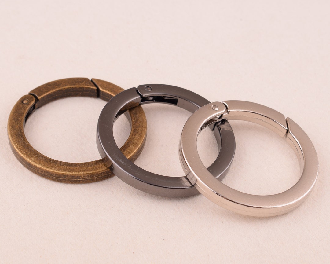 33mm Silver/bronze/gunmetal Spring Gate Ring Metal O Ring Spring Ring ...