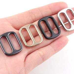 3/4"(19 Mm)flat Metal Slide Buckle Triglide Strap Keeper Buckles ...