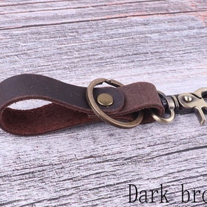 Leather Key Chain,softy Leather Key Fob,men's Key Chain,boyfriend Gift ...