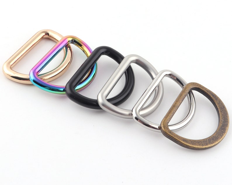 Metal D Rings 1 Inch Strap Ring Purse Rings Flat Connector - Etsy