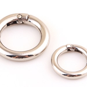 20mm/13mm Spring Gate Ring Thin Spring Ring Push Gate Snap Hook Purse O ...