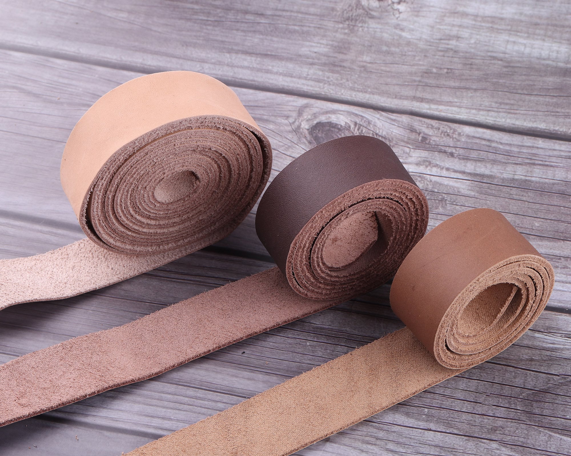 Natural Leather Straps 1inch Wide-long Leather Stripbelt - Etsy